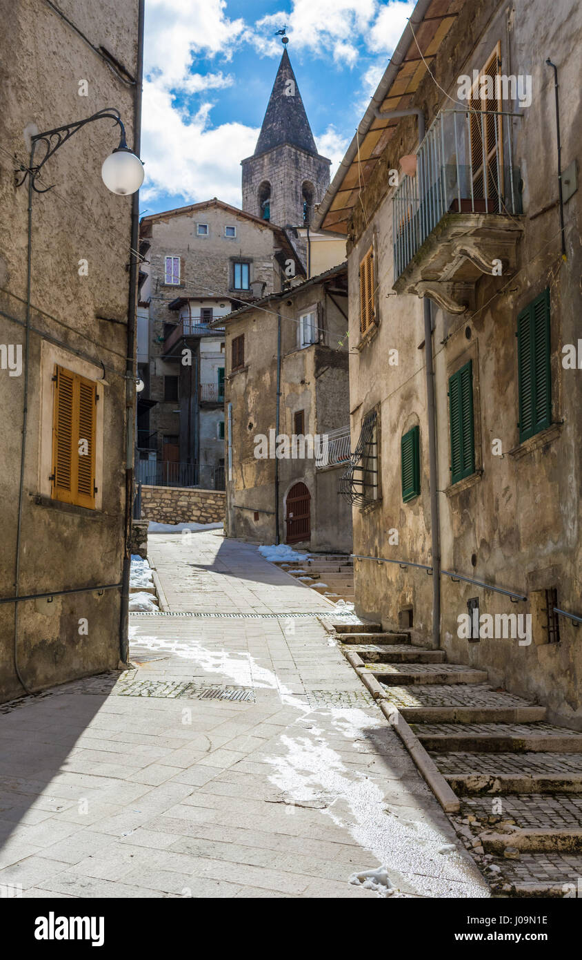 Scanno (Abruzzo, Italy) - The medieval village of Scanno, plunged over ...