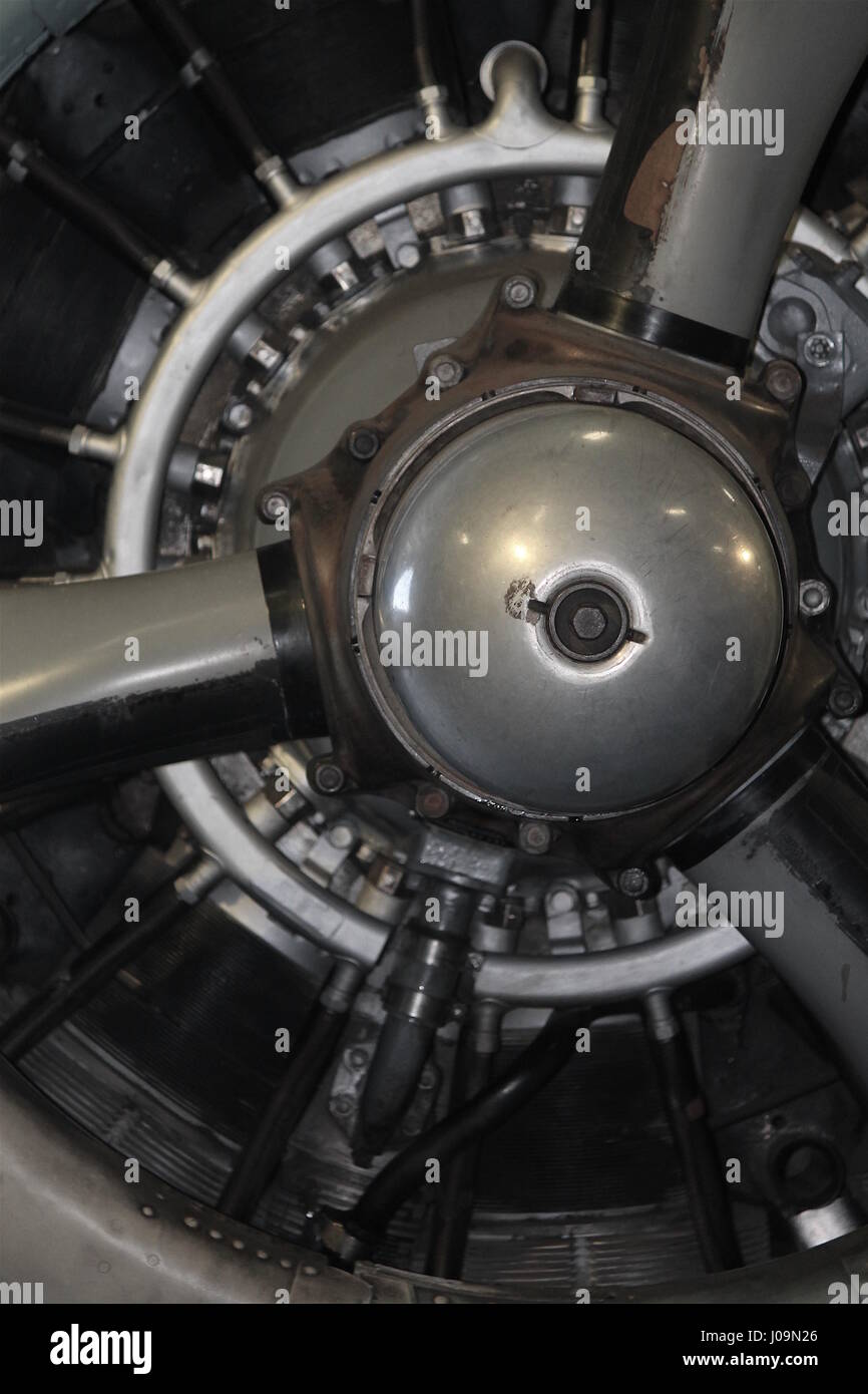 World War II propeller on airplane Stock Photo - Alamy