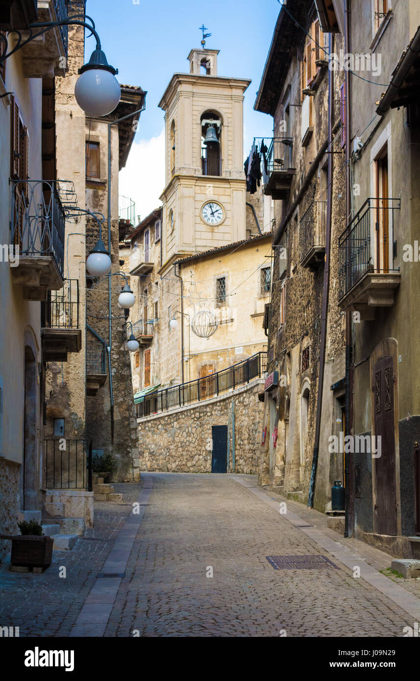Scanno (Abruzzo, Italy) - The medieval village of Scanno, plunged over ...