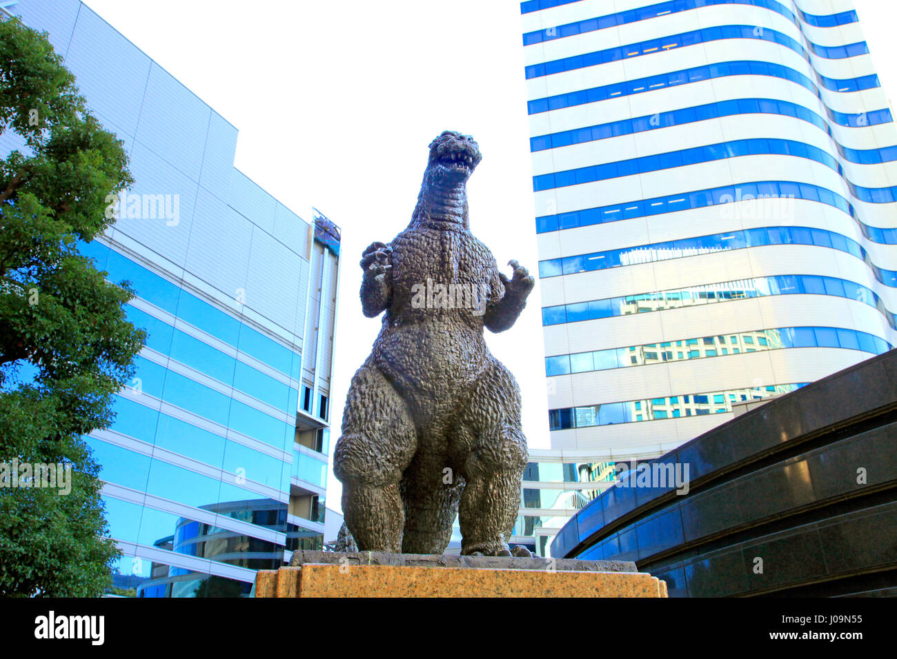 Godzira Statue in Hibiya Tokyo Japan Stock Photo - Alamy