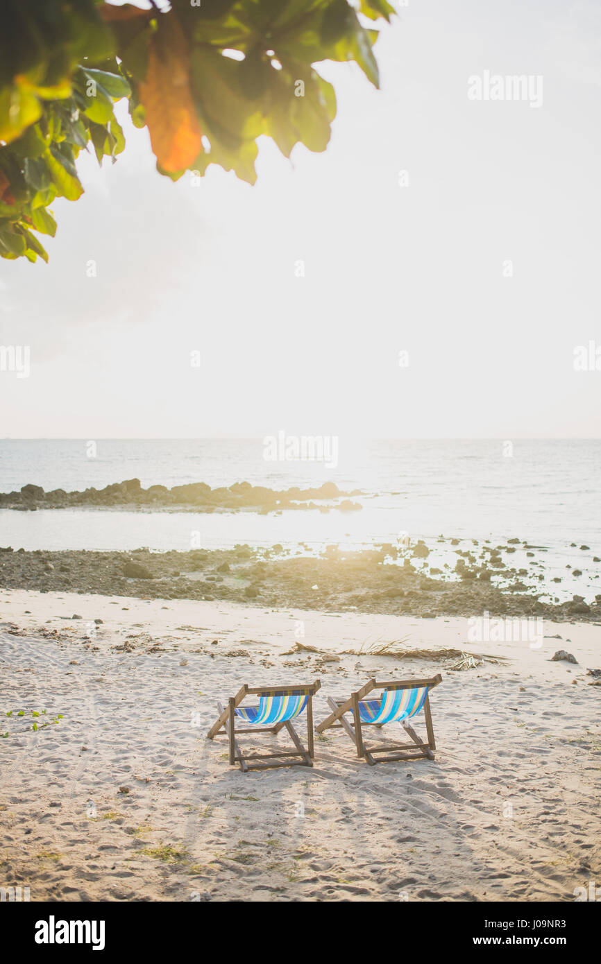 Two beach chairs hi-res stock photography and images - Alamy