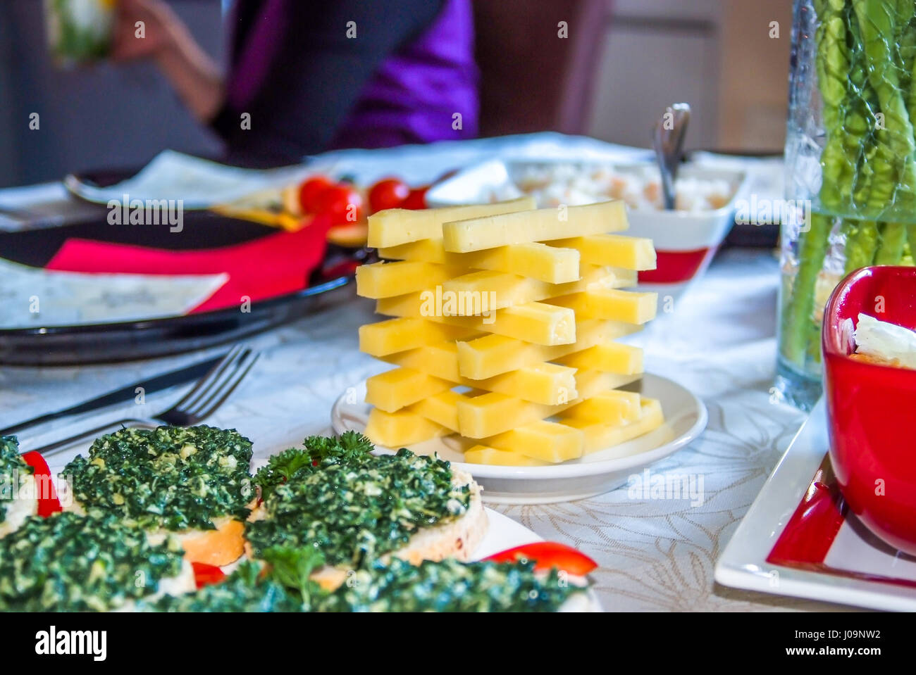 Blocks of cheddar cheese hi-res stock photography and images - Alamy