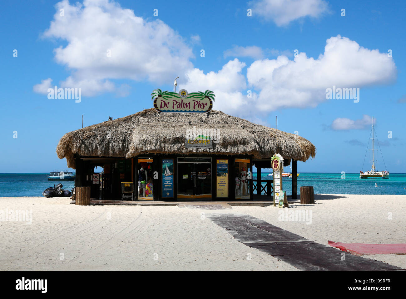 The best beaches of Aruba; Palm Beach Stock Photo - Alamy