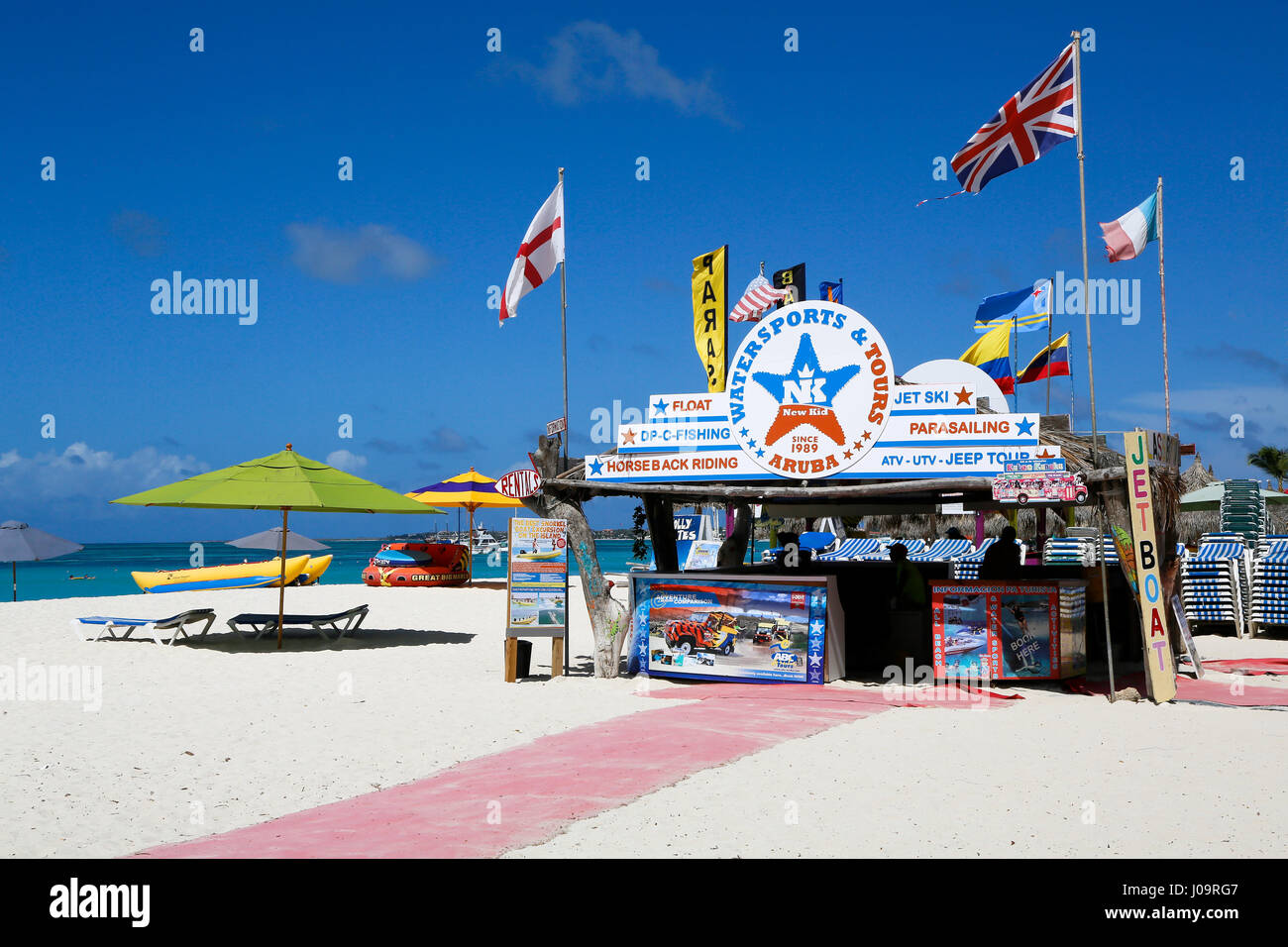 The best beaches of Aruba; Palm Beach: Bugaloo Watersport op Palm Beach ...