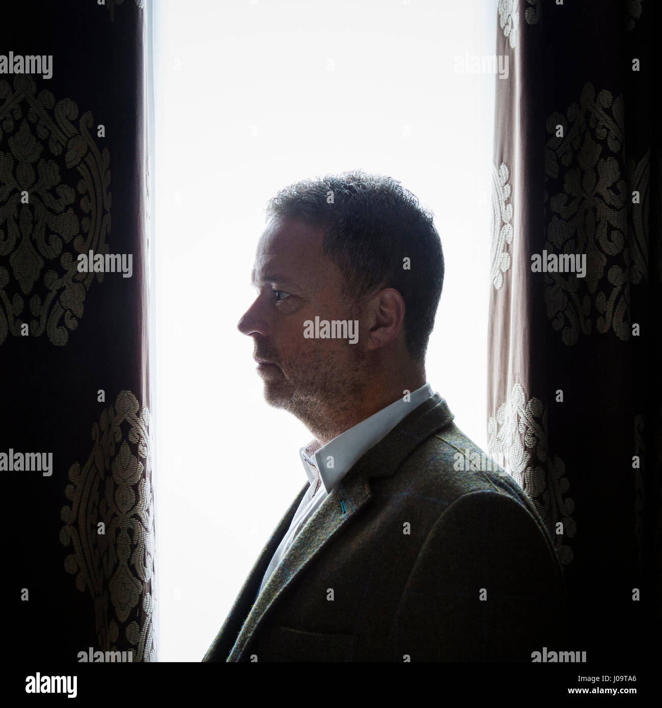 Portrait of S. K. (S. K) Tremayne (pen name of Sean Thomas, journalist ...