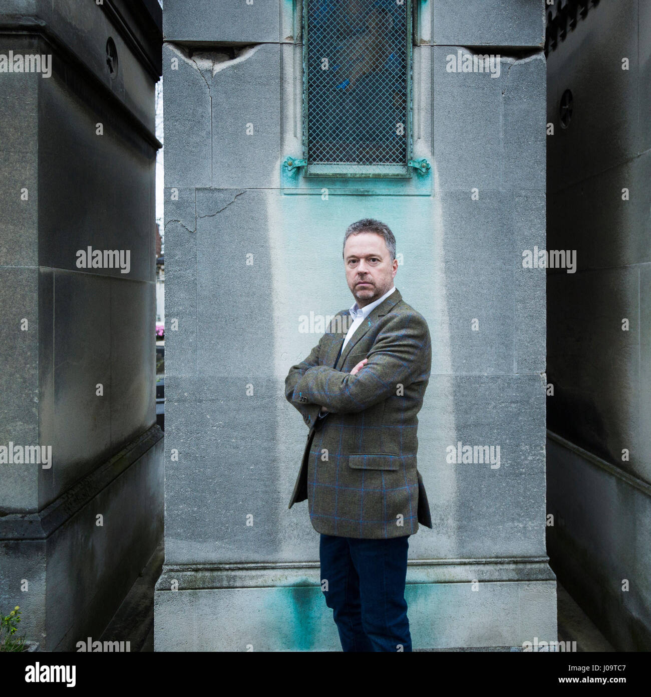 Portrait of S. K. (S. K) Tremayne (pen name of Sean Thomas, journalist ...