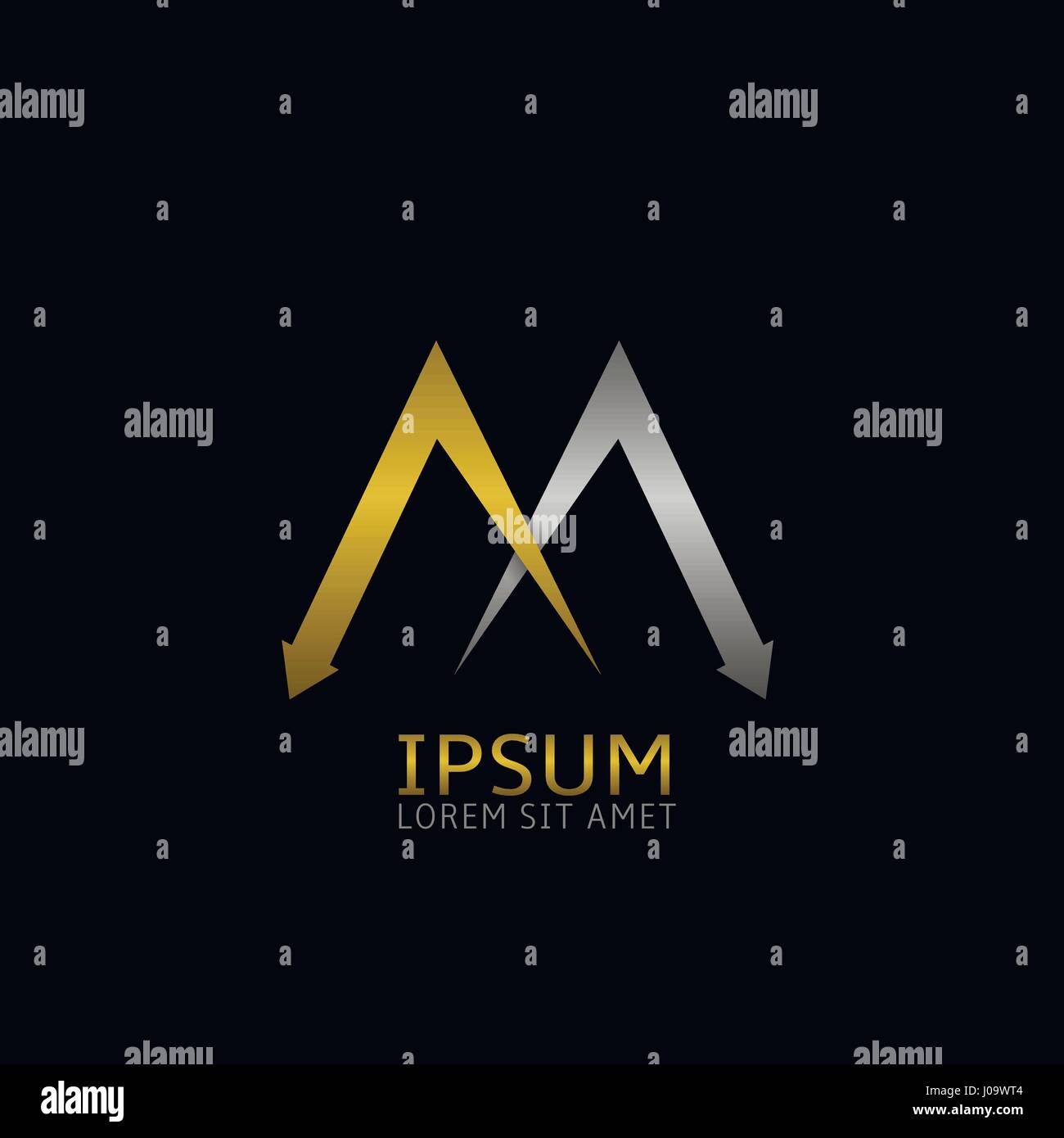 Two M letters logo Stock Vector Image & Art - Alamy