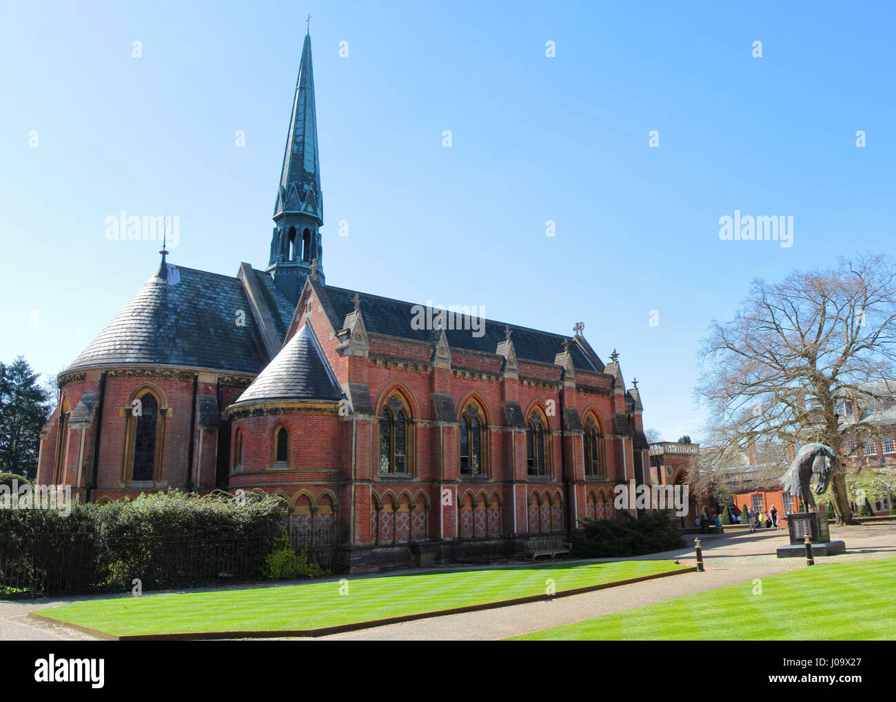 The Chapel (built 1863) at Wellington College, Crowthorne, Royal ...