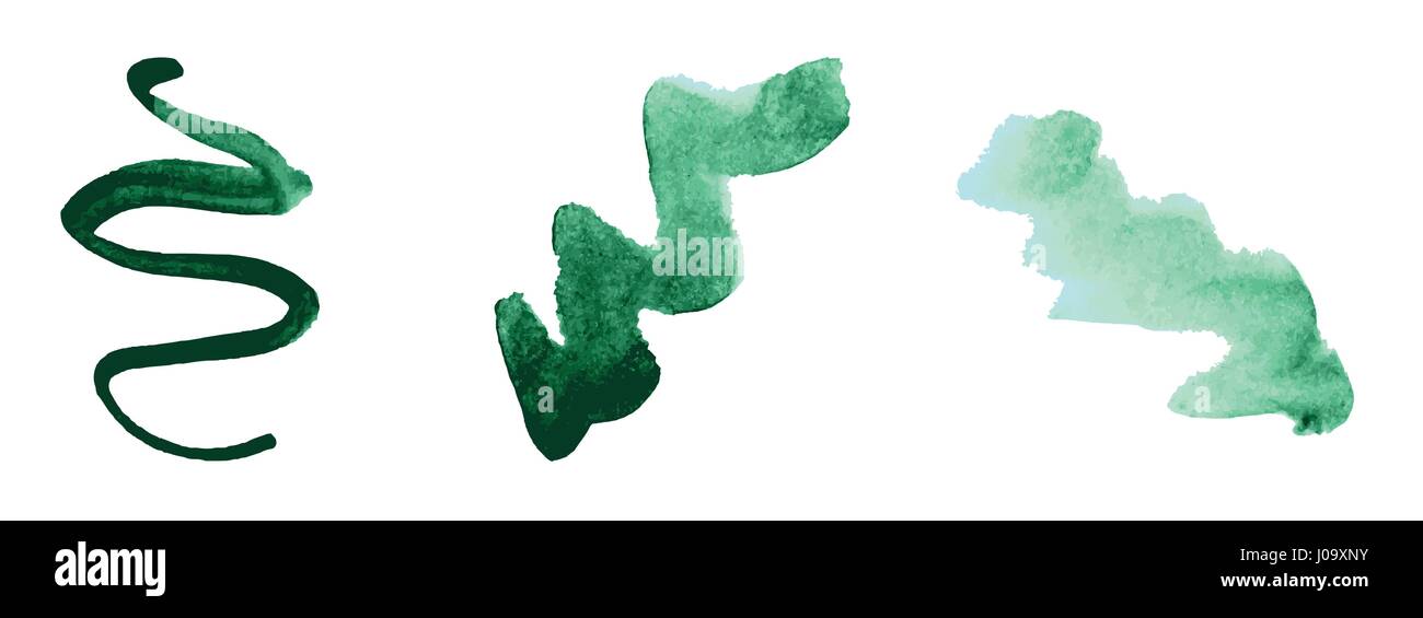 Vector set of paint brush strokes in random shapes Stock Vector Image ...