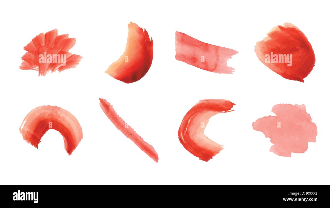 Vector set of various paint strokes and splashes Stock Vector Image ...