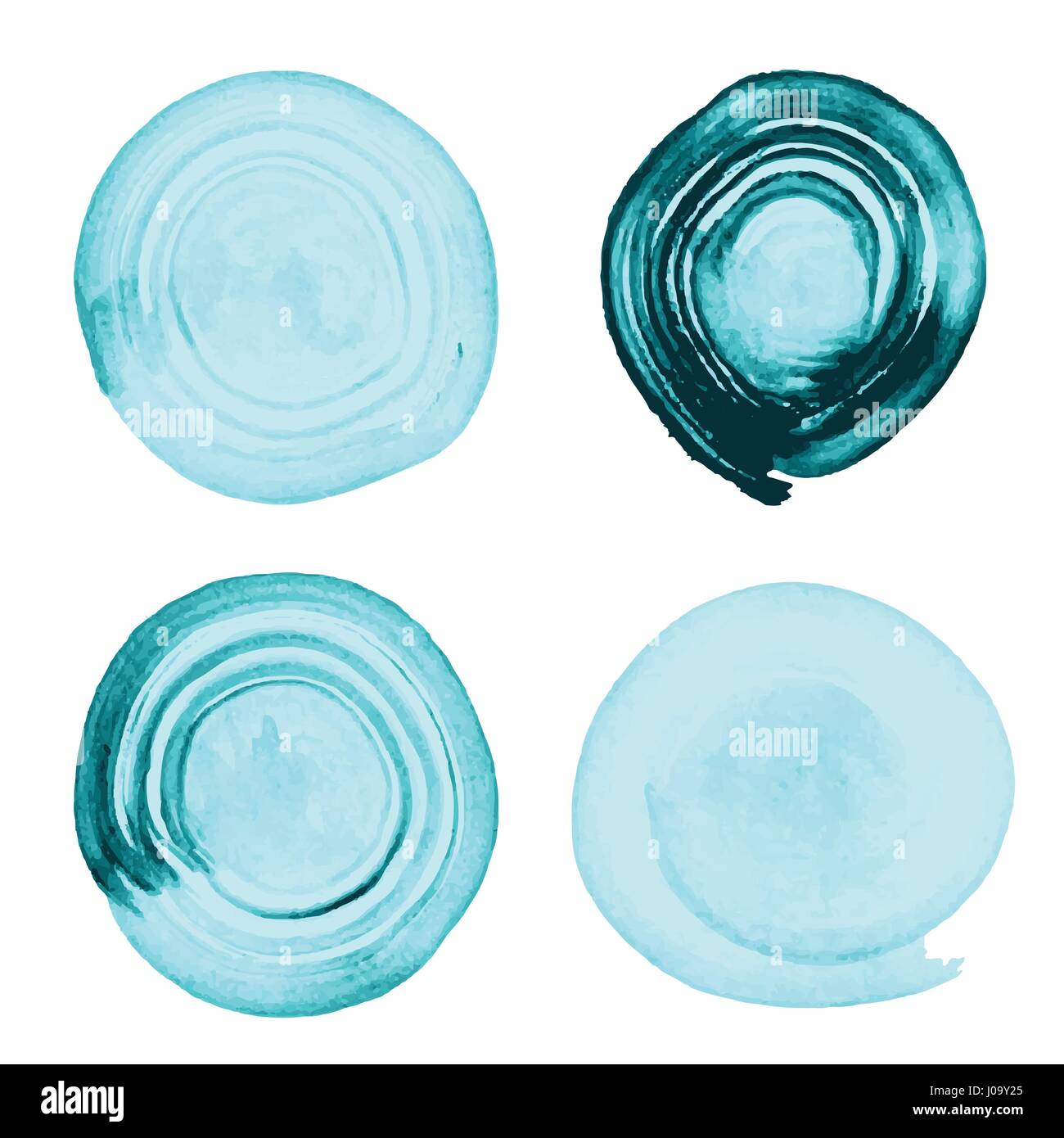 Vector set of painted circle spots Stock Vector Image & Art - Alamy