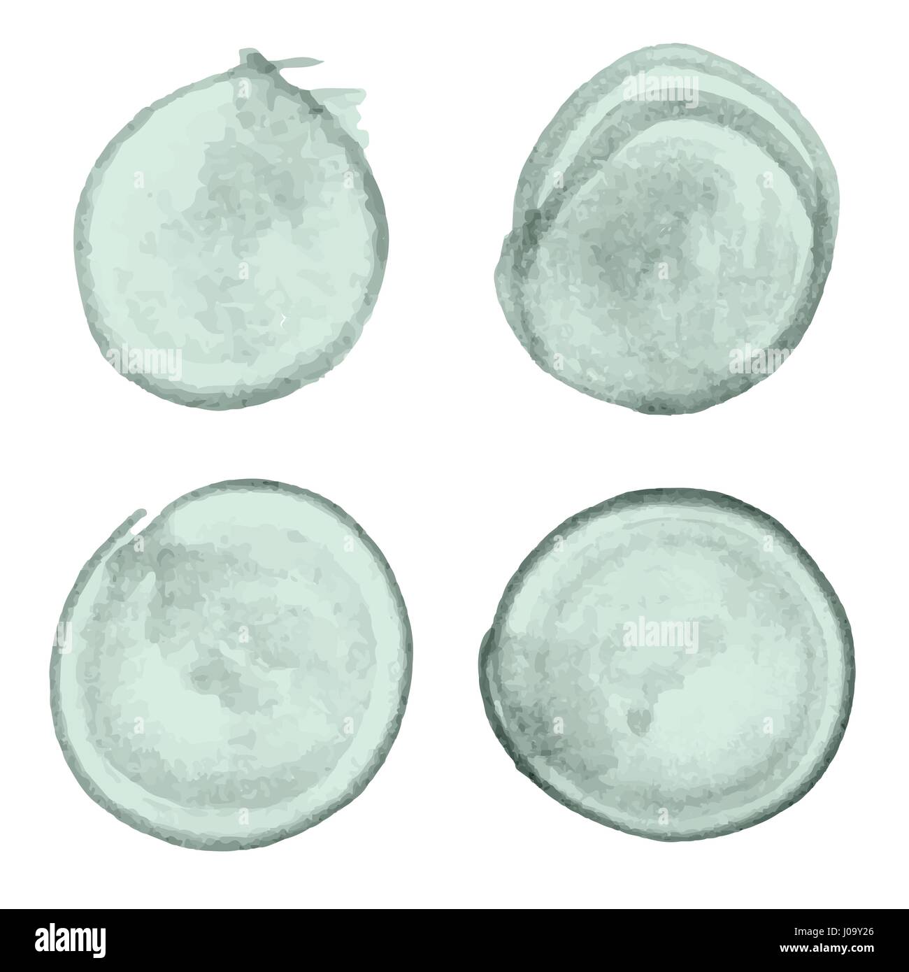 Vector set of painted circle spots Stock Vector Image & Art - Alamy