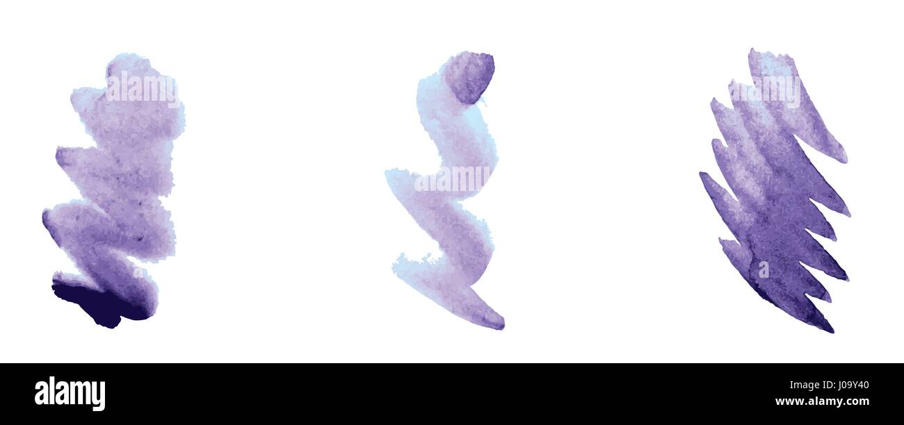 Vector set of paint brush strokes in random shapes Stock Vector Image ...