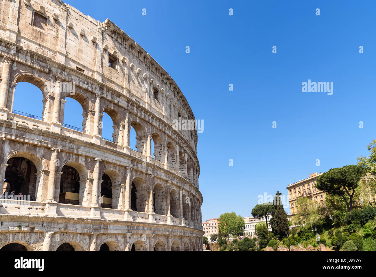 colosseum in Rome, italy, the great building of Roman Empire Stock ...