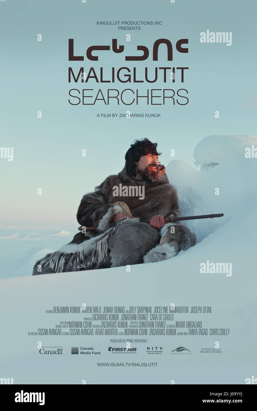 SEARCHERS, (aka MALIGLUTIT), poster, Benjamin Kunuk, 2016. © Isuma ...