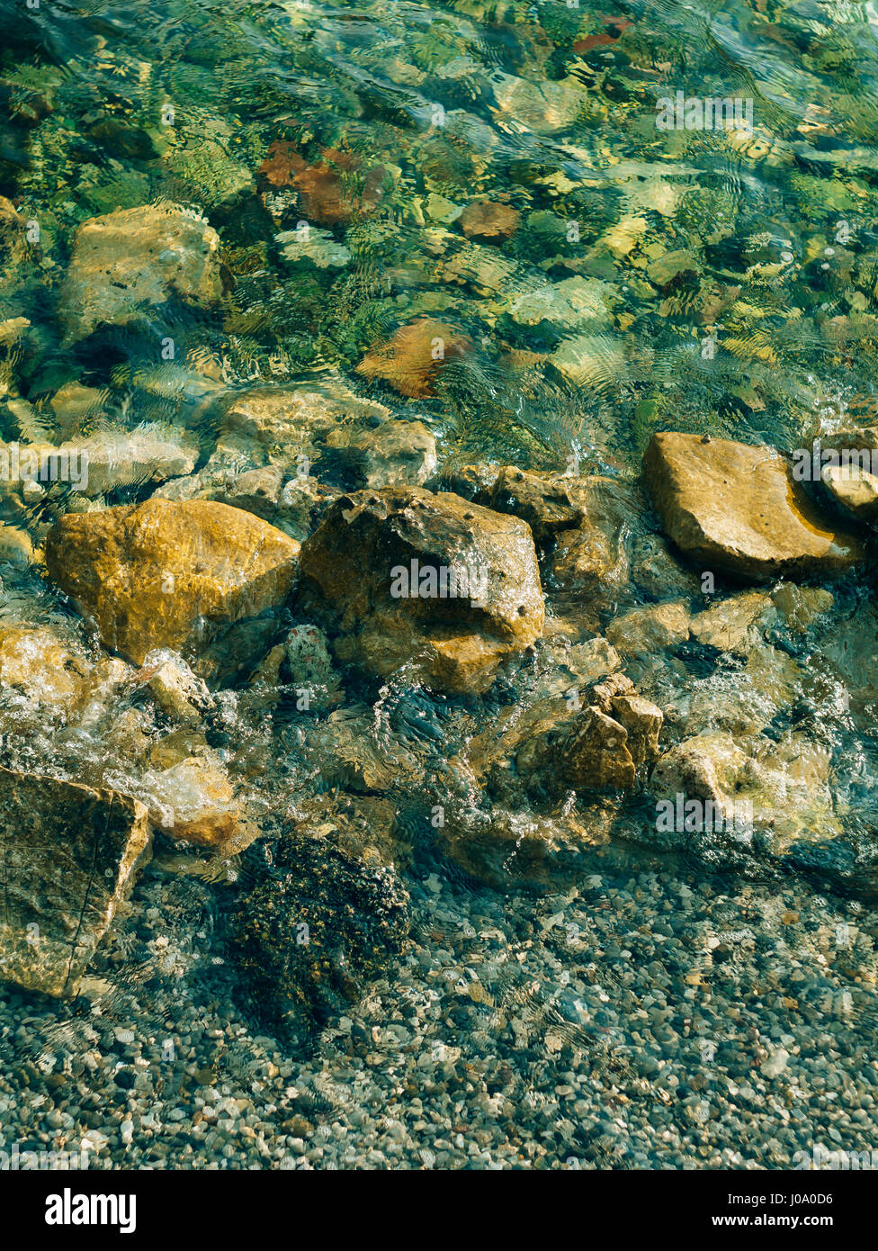 Azure sea water in Montenegro Stock Photo - Alamy