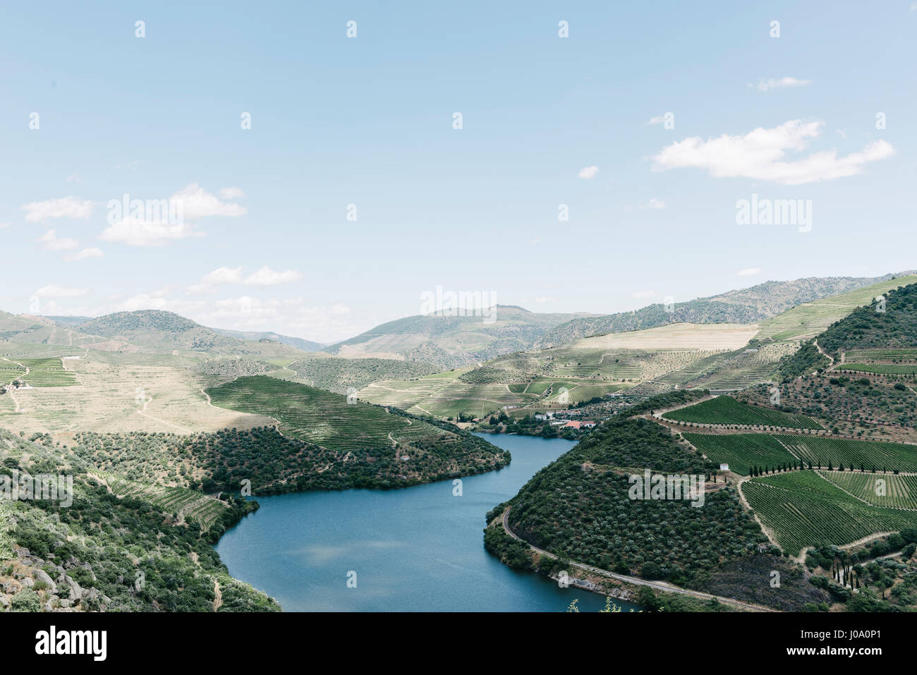 Douro river landscape in Beira Grande, Portugal Stock Photo - Alamy