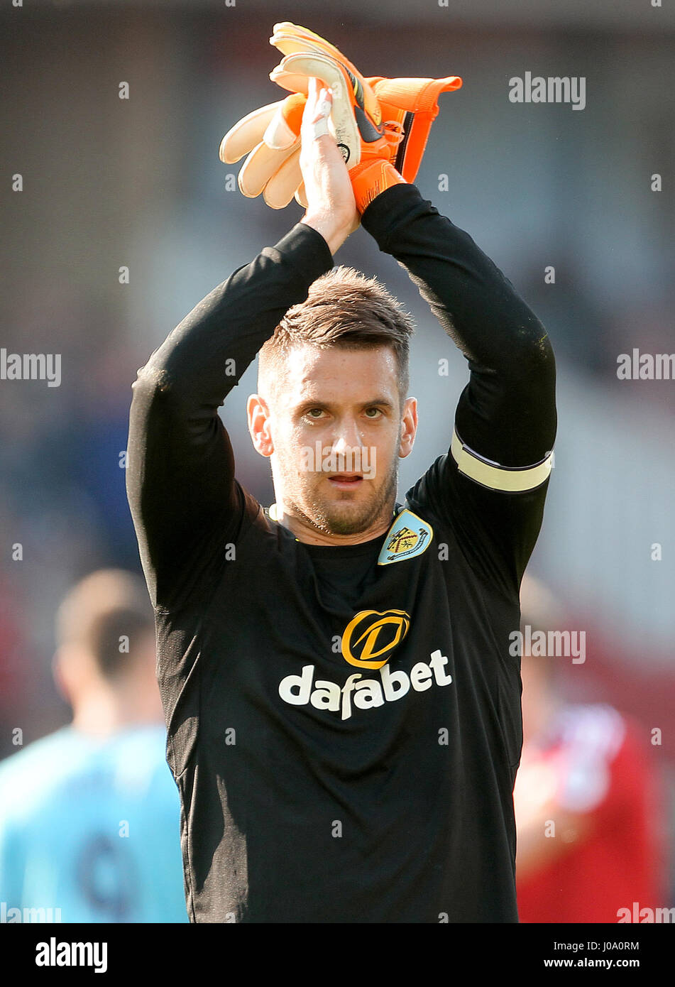 Burnley goalkeeper Tom Heaton during the Premier League match at the ...