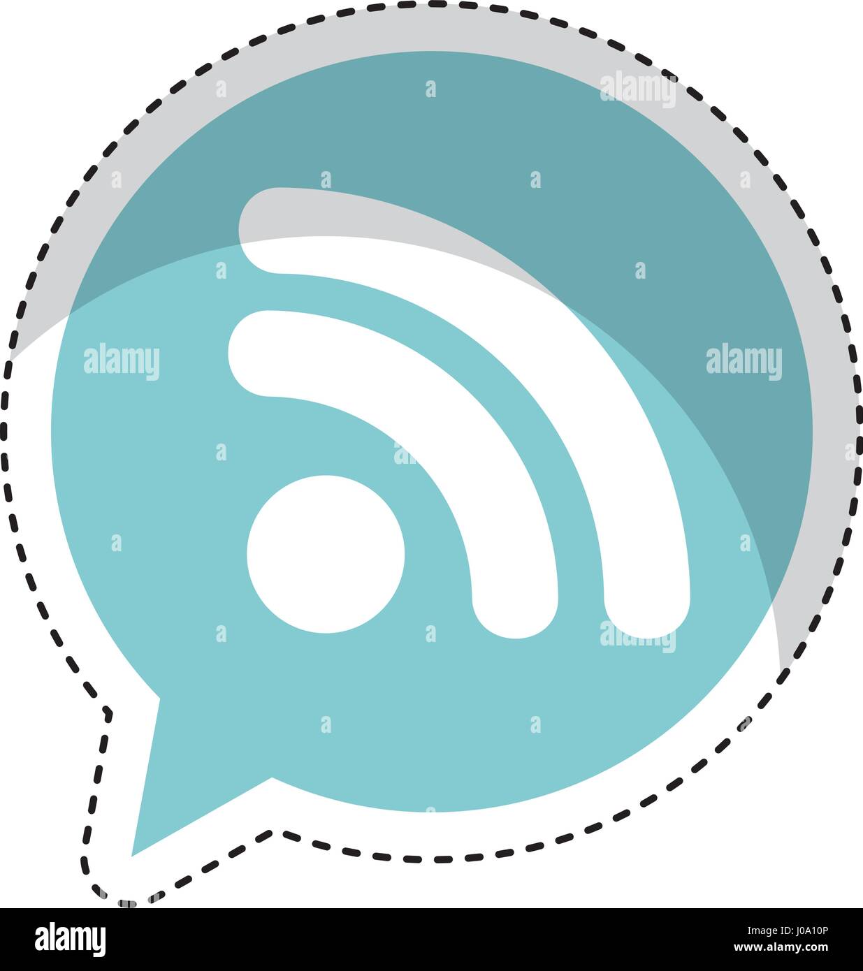 Bubble wifi signal connection icon hi-res stock photography and images ...