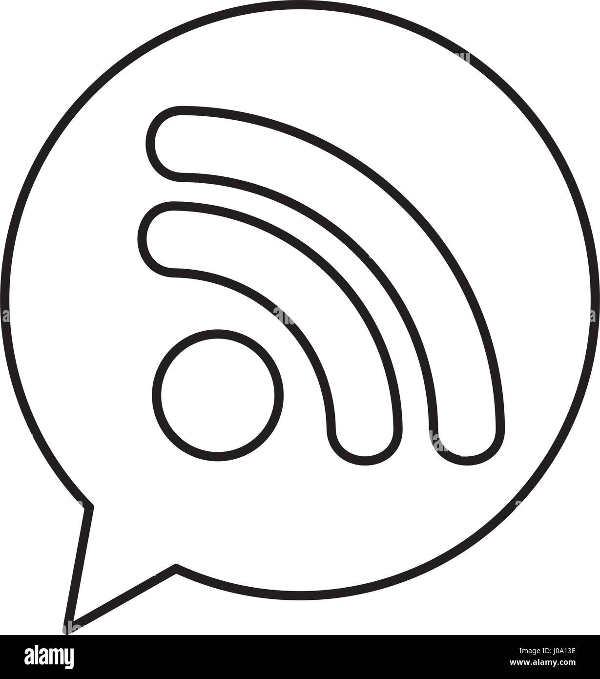 Bubble wifi signal connection icon hi-res stock photography and images ...