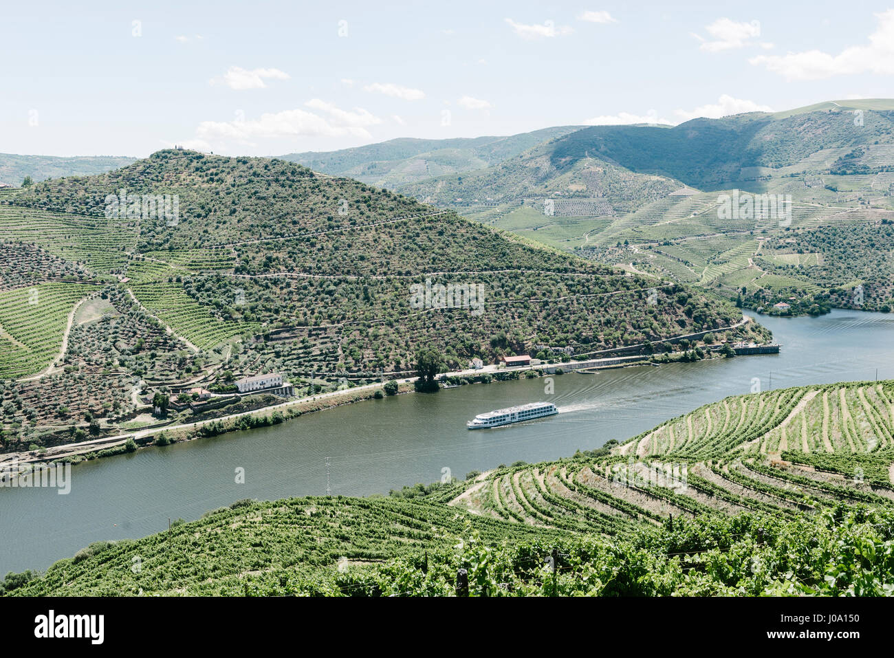 Douro river landscape in Beira Grande, Portugal Stock Photo - Alamy