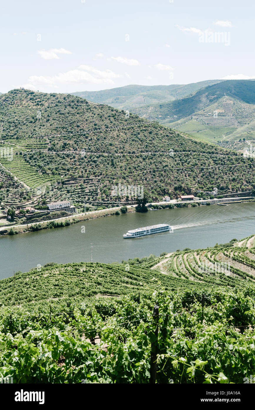 Douro river landscape in Beira Grande, Portugal Stock Photo - Alamy