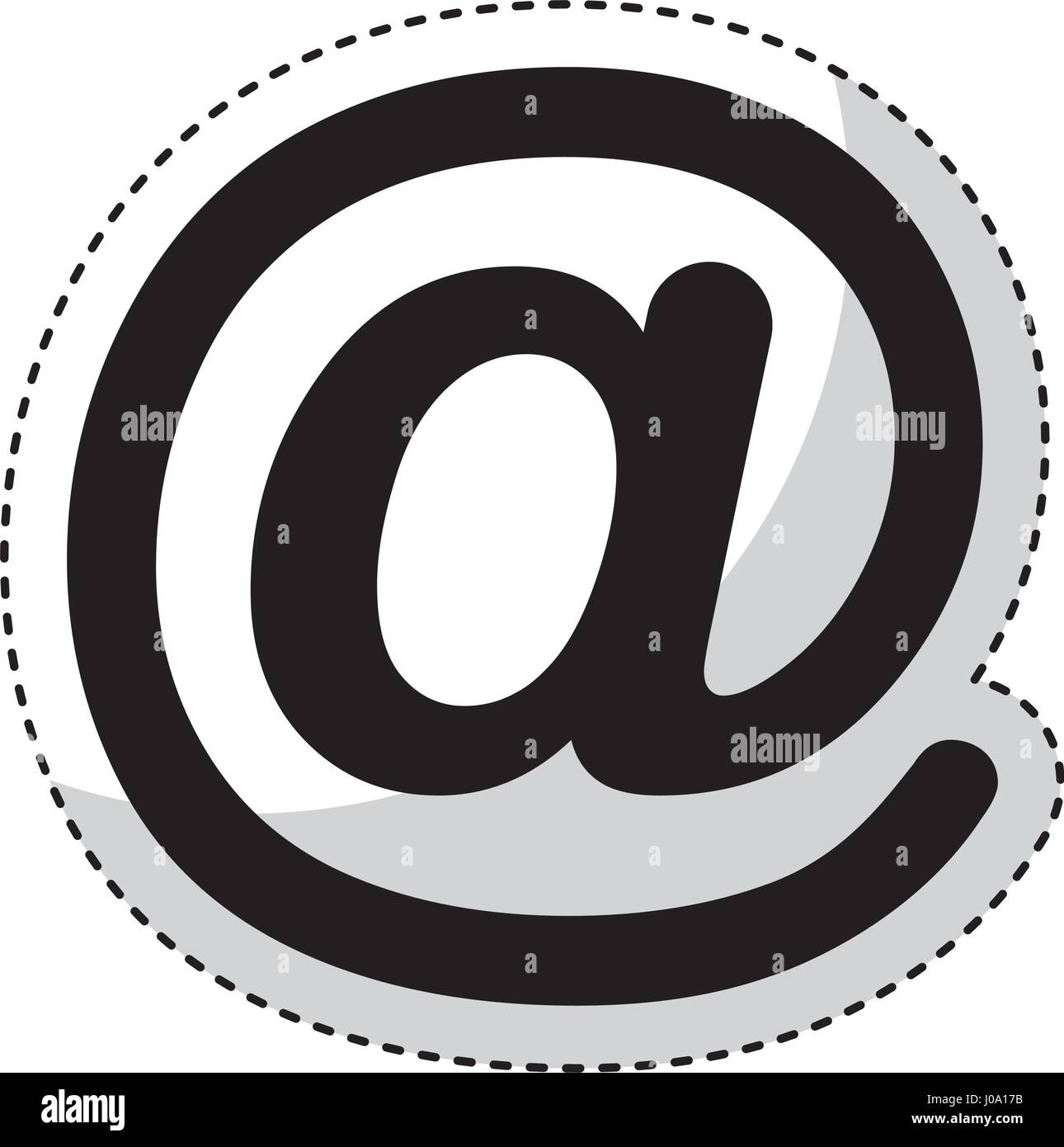 Arroba icon Stock Vector Images - Alamy