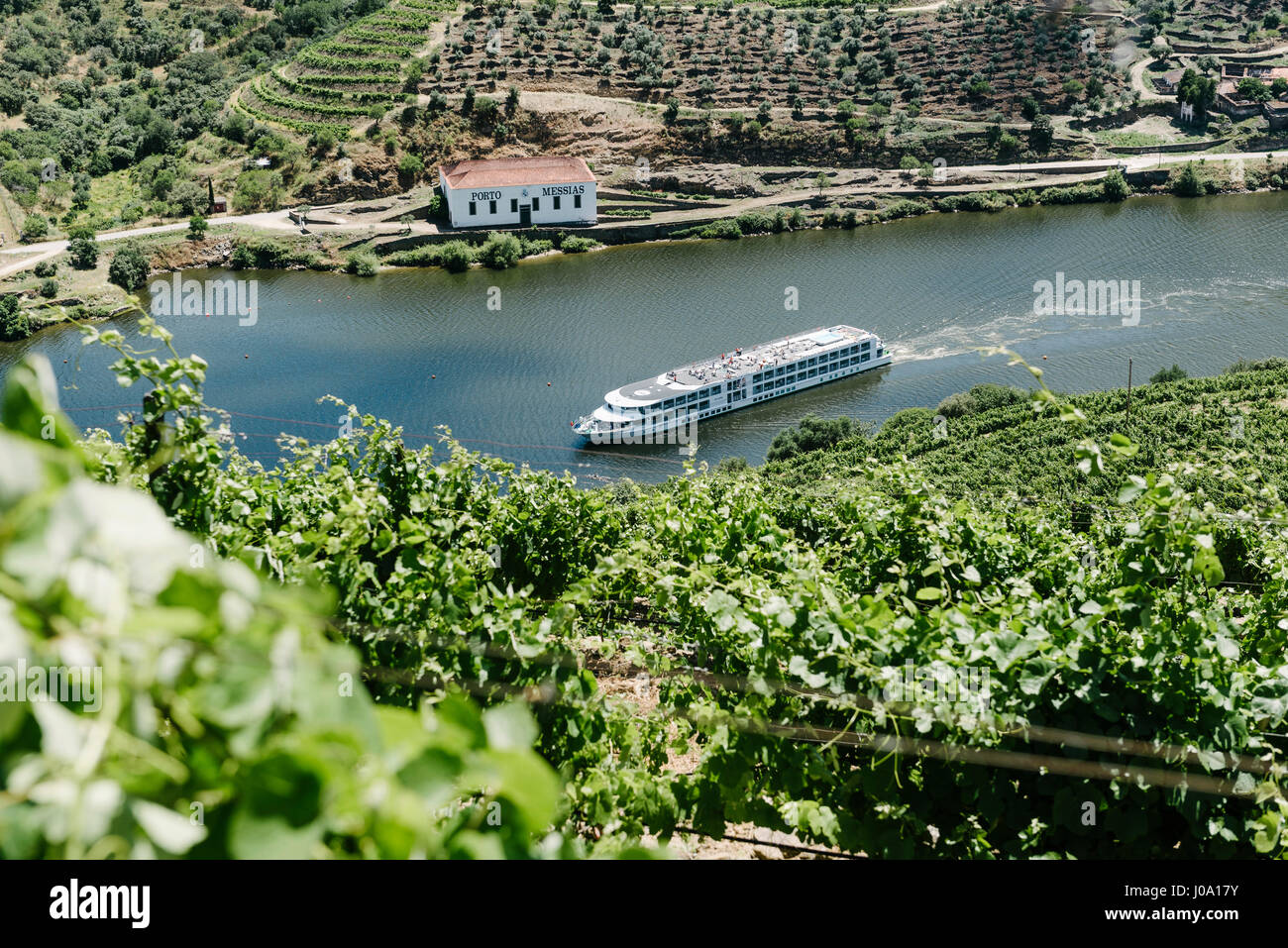 Douro river landscape in Beira Grande, Portugal Stock Photo - Alamy