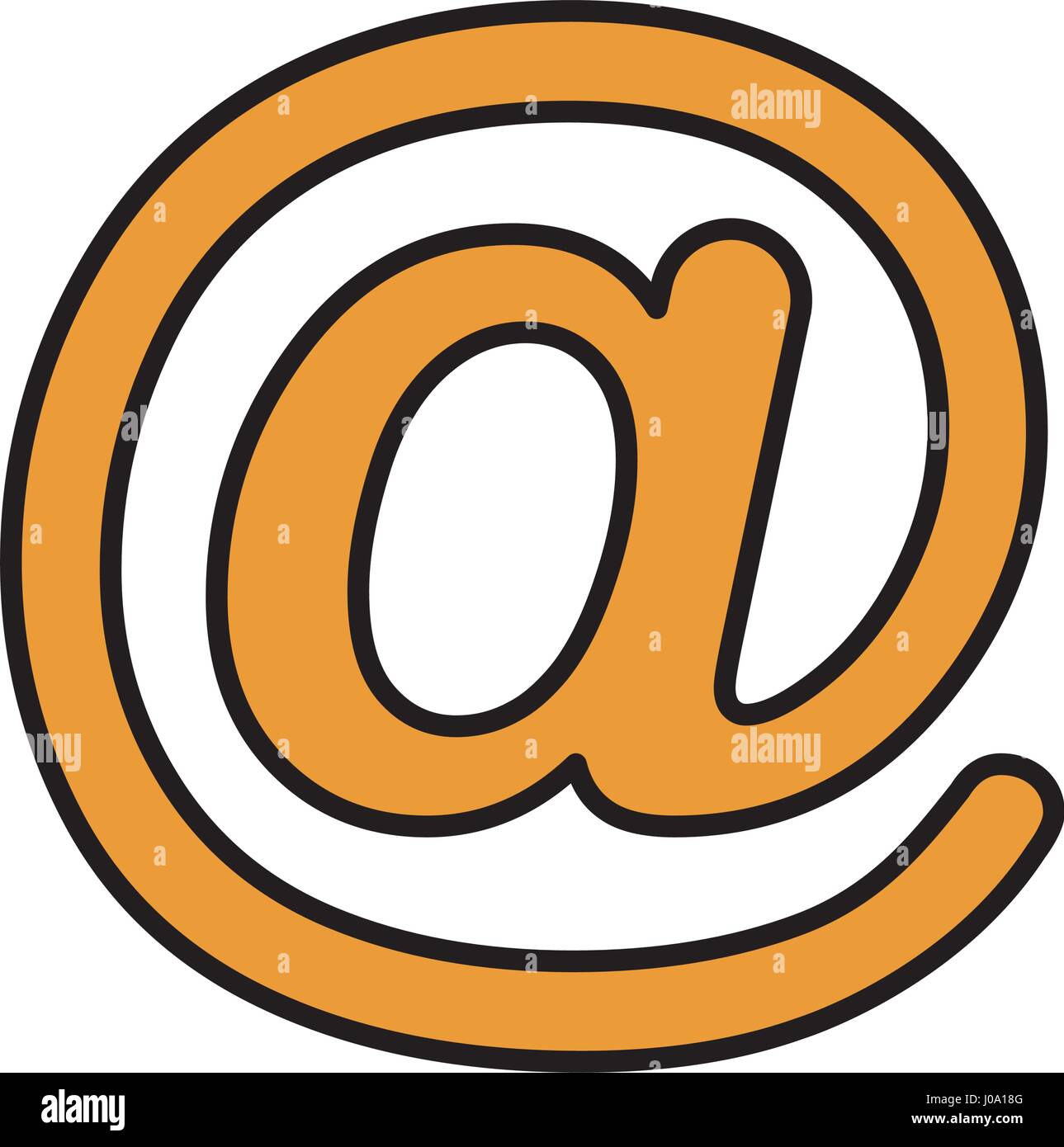 Arroba icon Stock Vector Images - Alamy