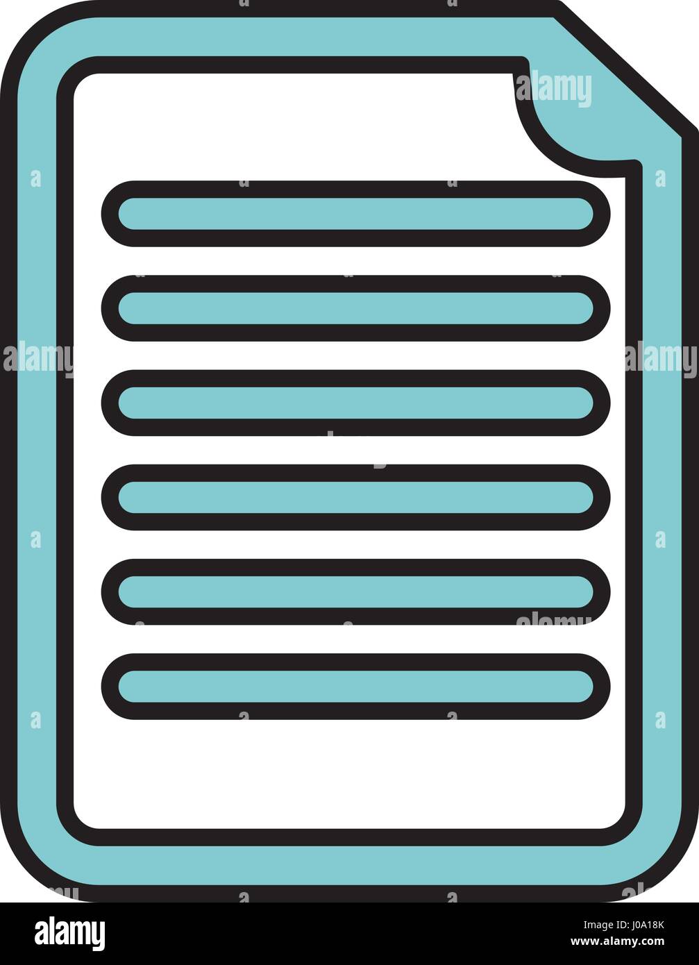 paper document isolated icon Stock Vector Image & Art - Alamy