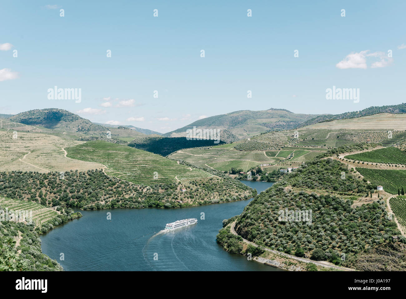 Douro river landscape in Beira Grande, Portugal Stock Photo - Alamy
