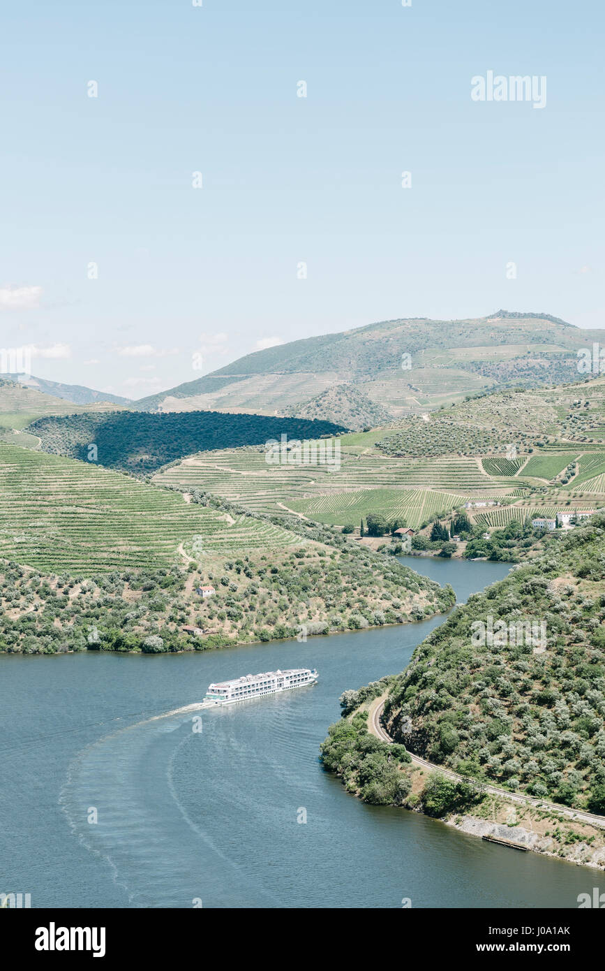 Douro river landscape in Beira Grande, Portugal Stock Photo - Alamy