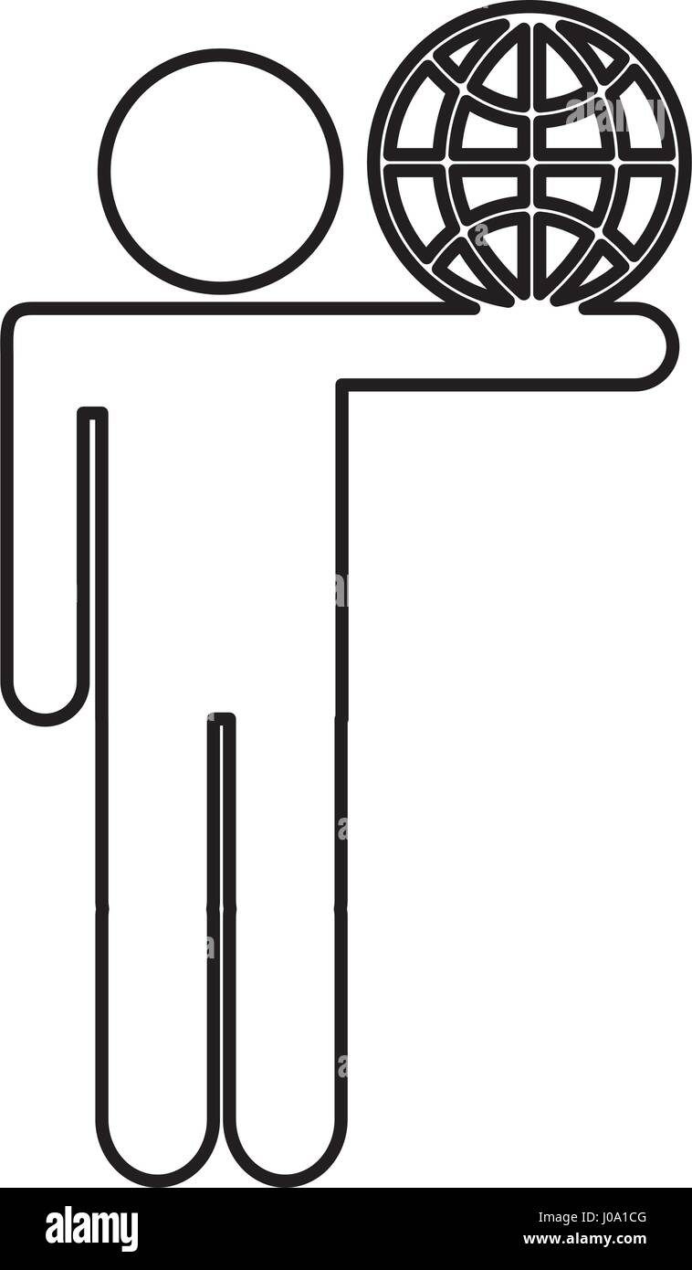 Human figure sphere planet hi-res stock photography and images - Alamy