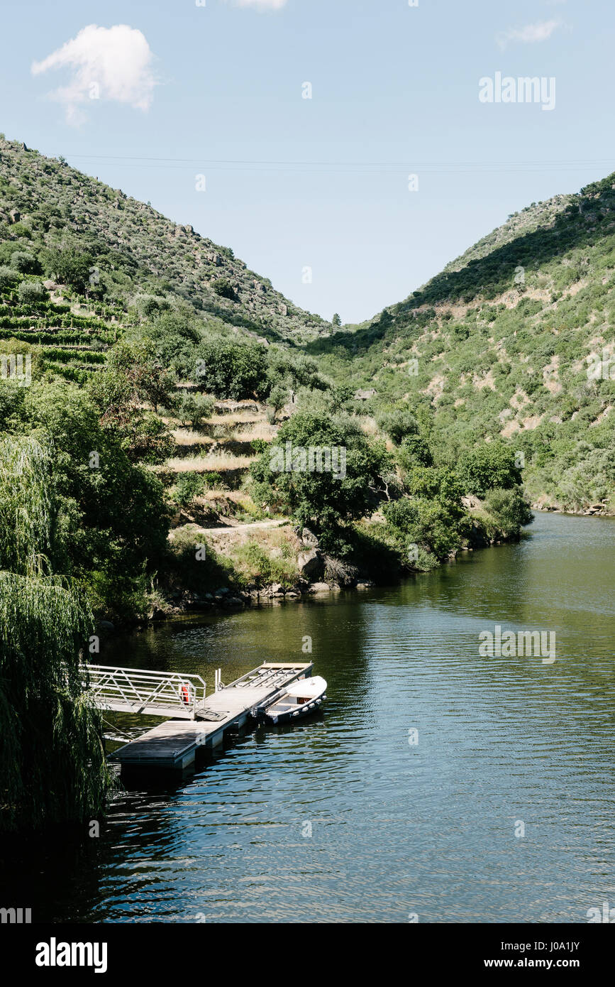 Douro river landscape in Beira Grande, Portugal Stock Photo - Alamy