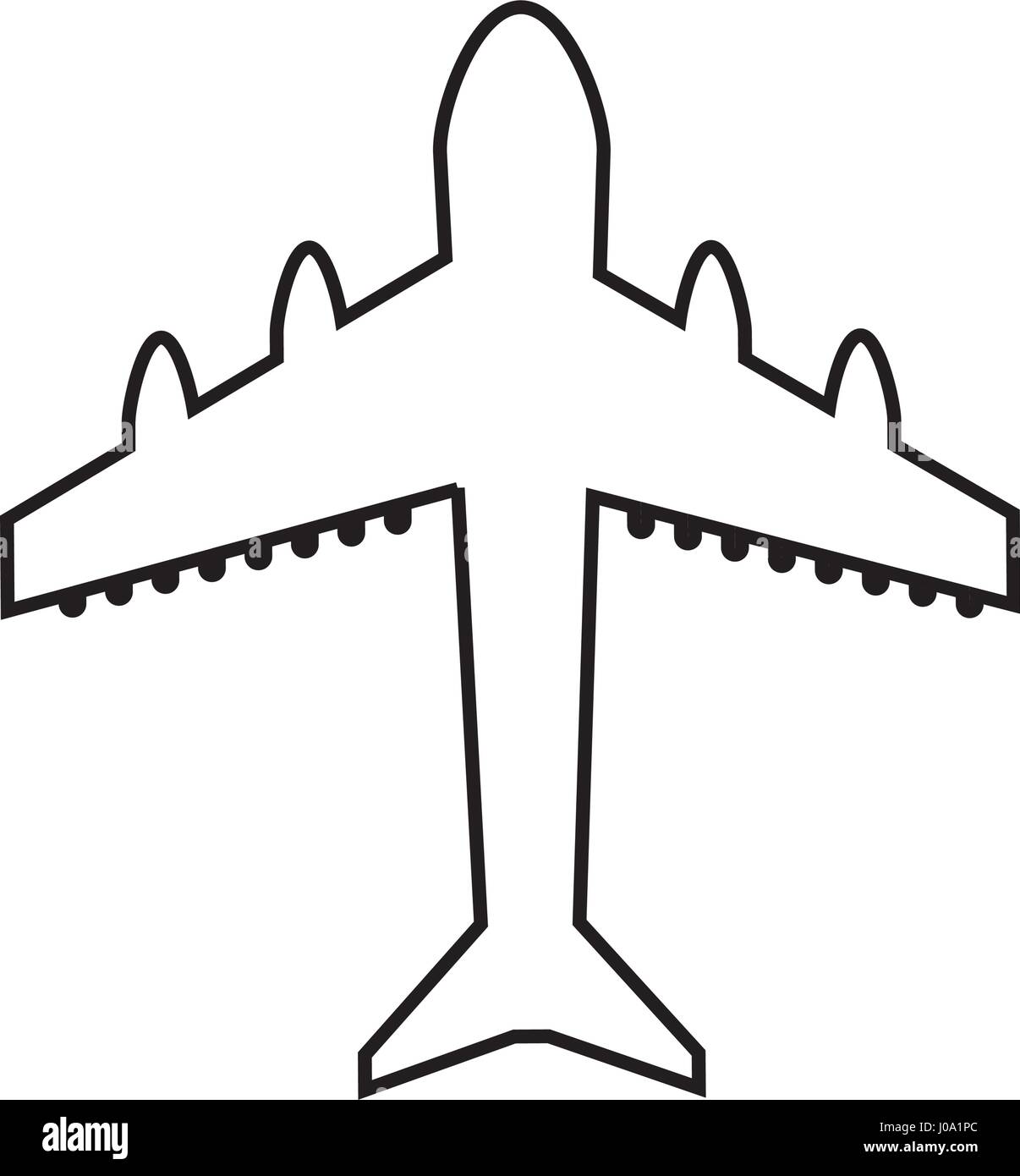 airplane flying isolated icon Stock Vector Image & Art - Alamy