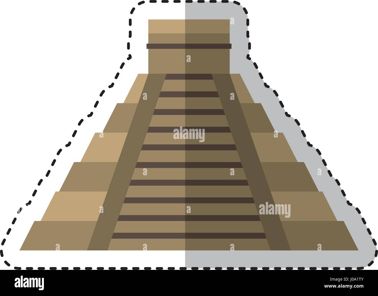 mayan pyramid isolated icon Stock Vector Image & Art - Alamy