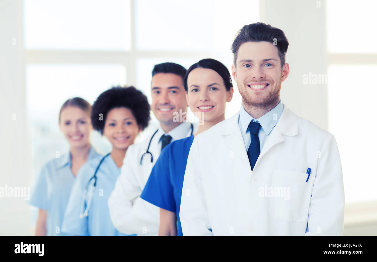 group of happy doctors at hospital Stock Photo - Alamy