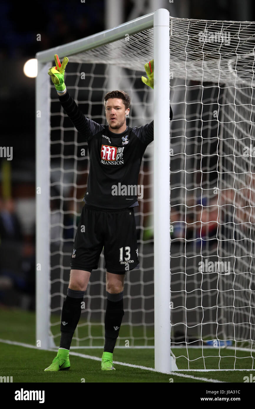 Crystal Palace goalkeeper Wayne Hennessey Stock Photo - Alamy
