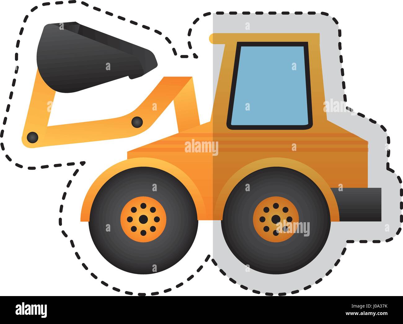 excavator machine isolated icon Stock Vector Image & Art - Alamy