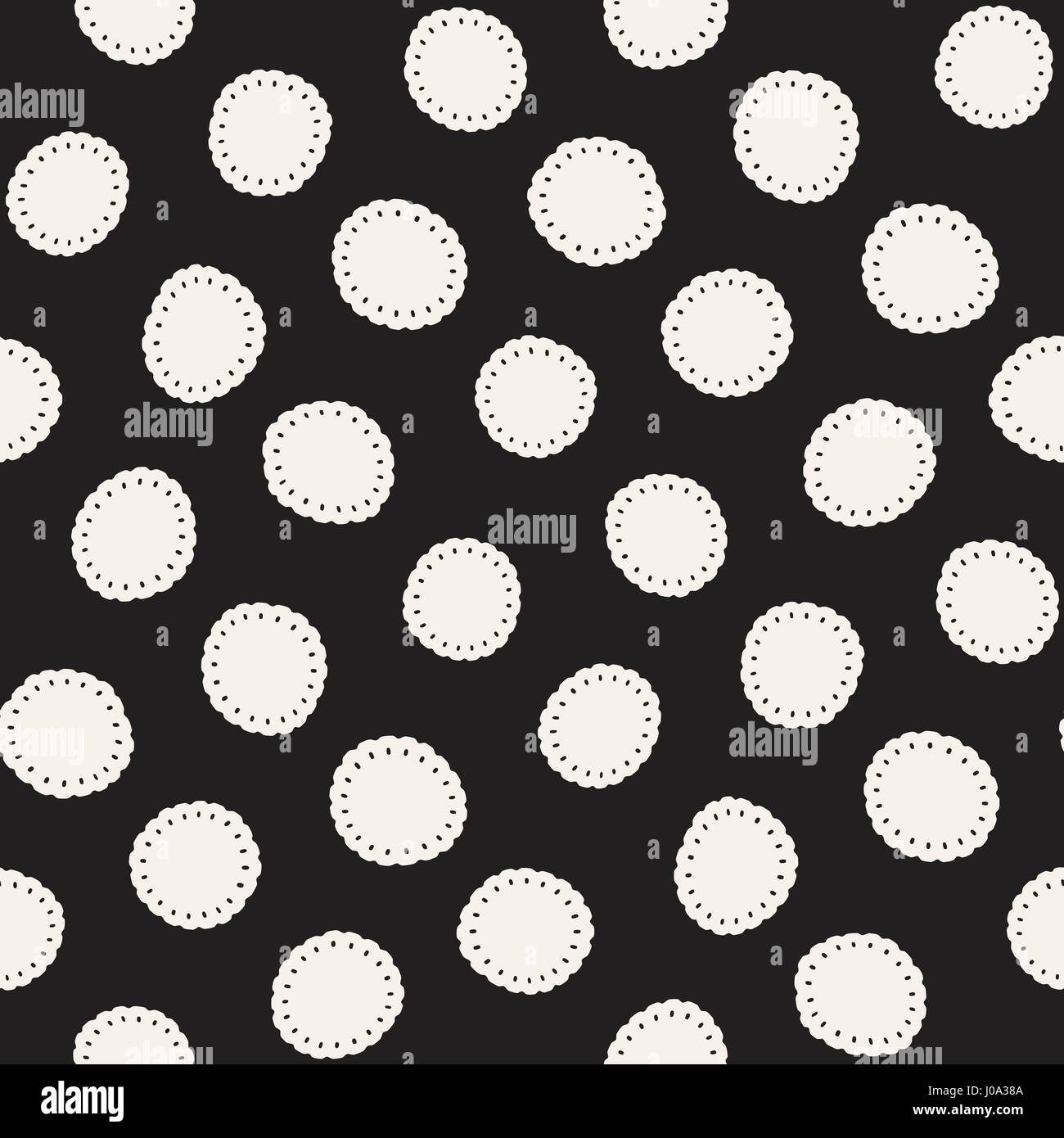 Vector seamless pattern. Abstract background with floral brush strokes ...