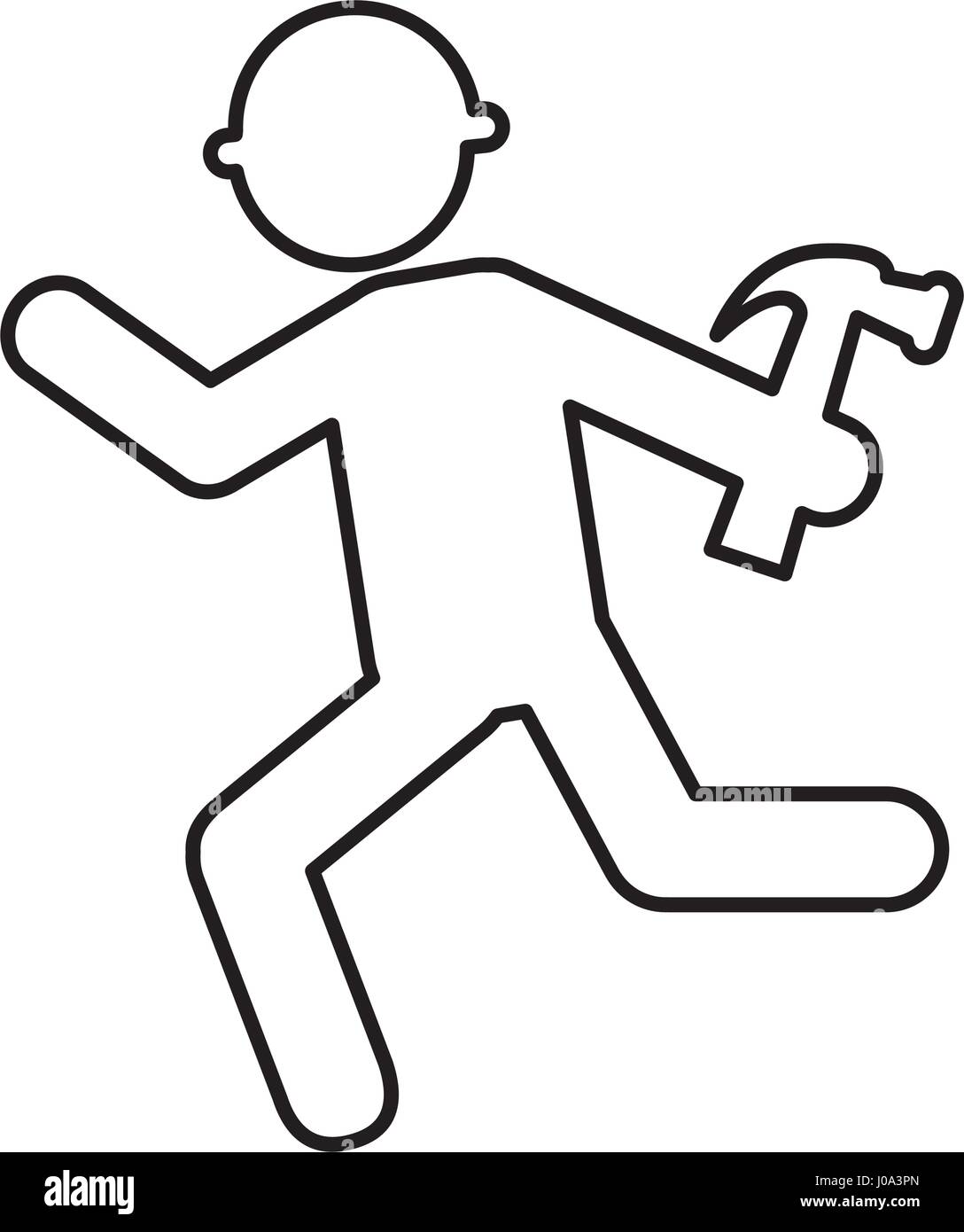 Construction hammer avatar hi-res stock photography and images - Alamy