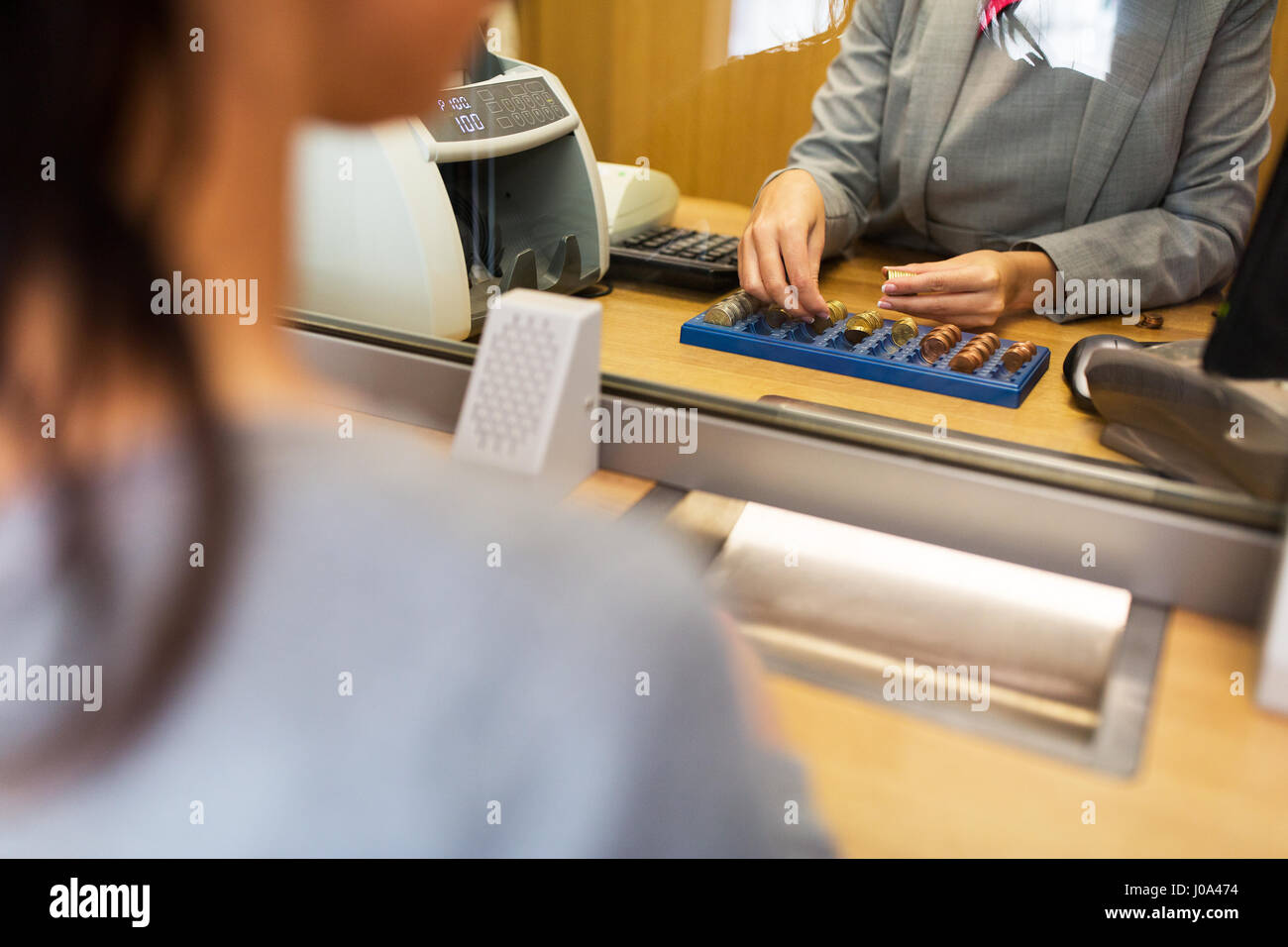 Bank counter hi-res stock photography and images - Alamy