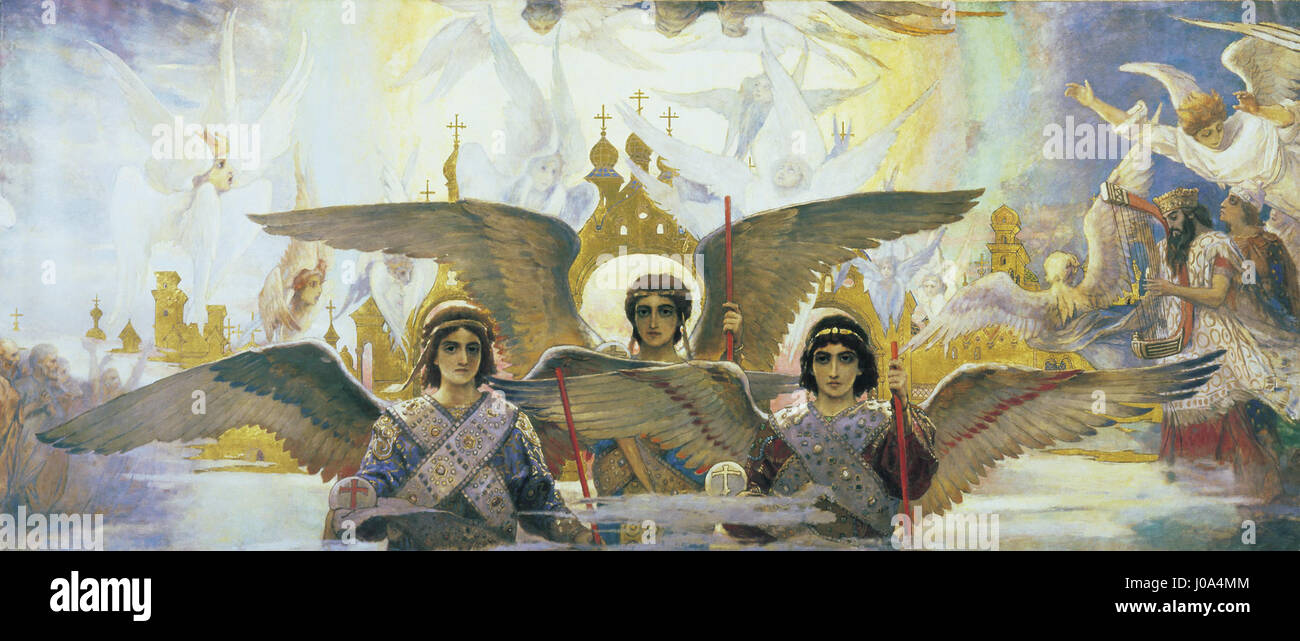 This painting depicts Tsar Alexander II in the Epiphany Cathedral in ...