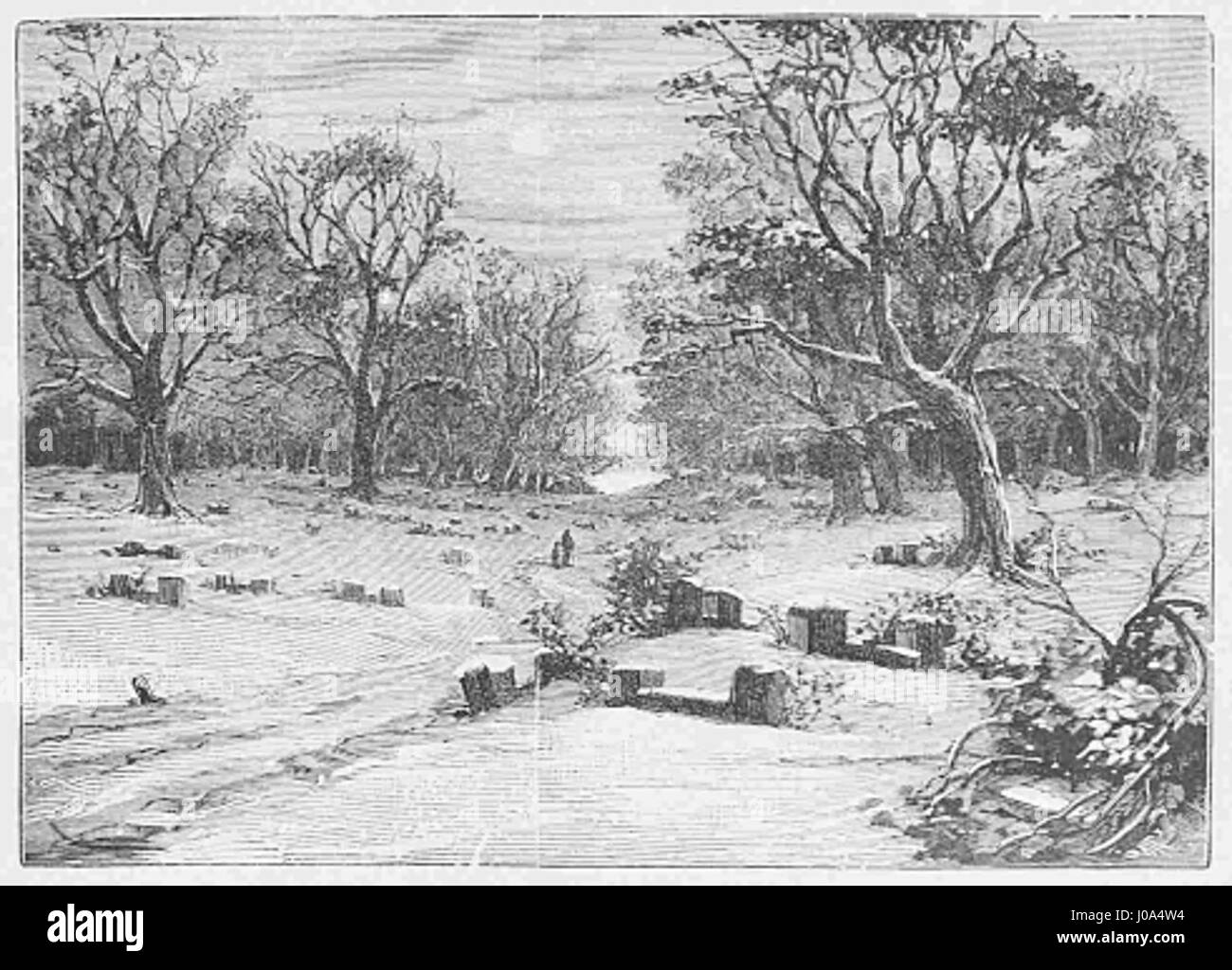 Sebastián Melgar's work, depicting the Jewish cemetery in Bakhchisaray ...