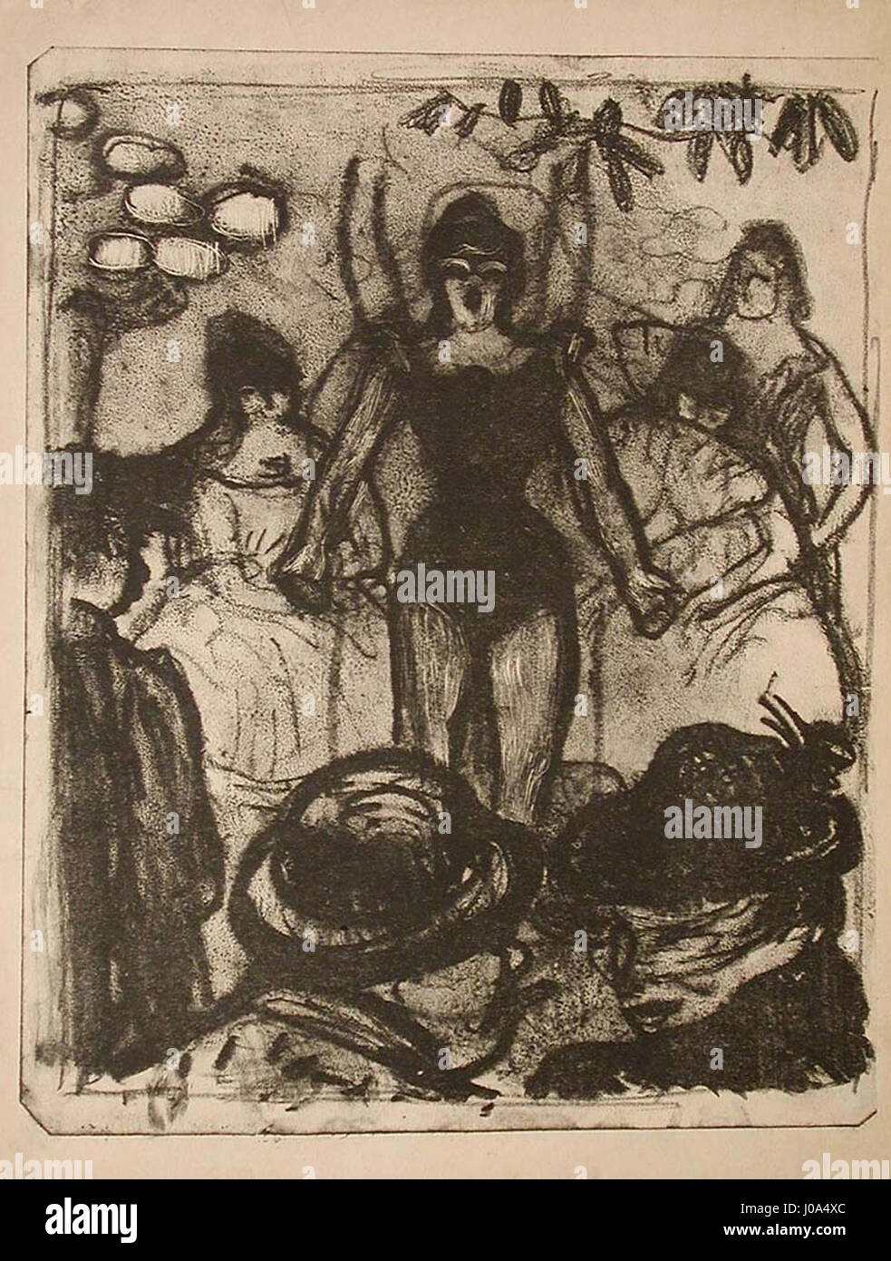 'La Chanteuse' (The Singer) by Émile Bernard, painted around 1887 ...