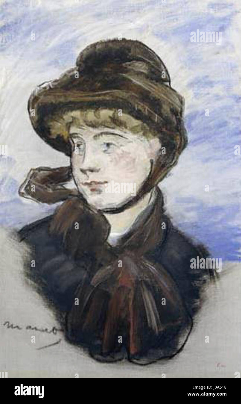 Édouard Manet’s ‘Young Girl in a Brown Hat’ portrays a young woman in a ...