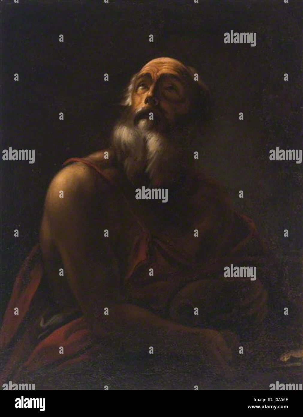 A depiction of Saint Jerome, an important Christian figure, known for ...