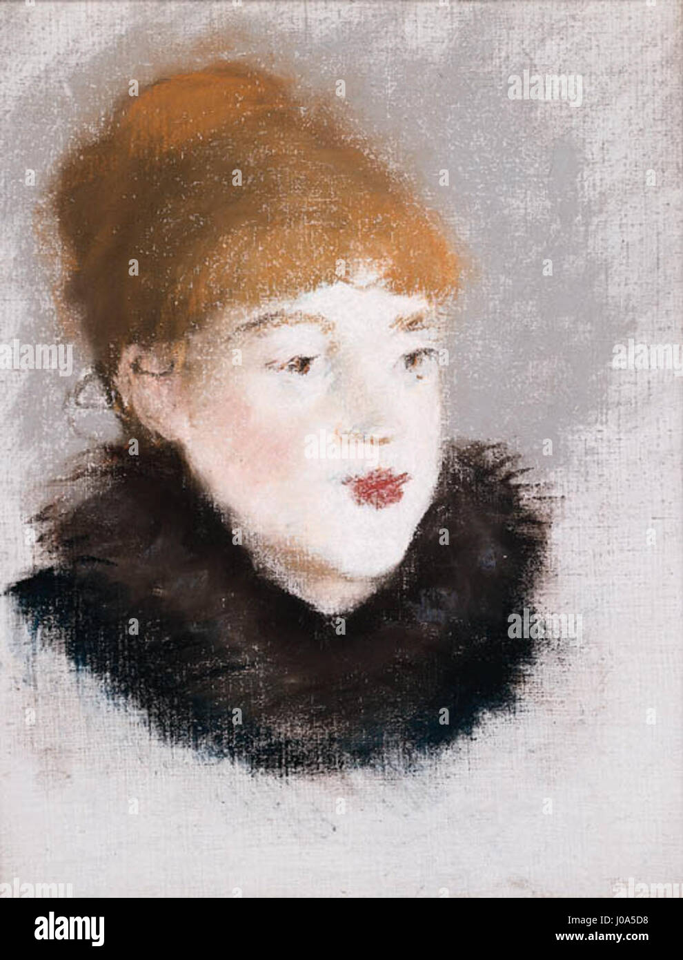 'Tête de femme' is a portrait painting by Édouard Manet from 1882 ...