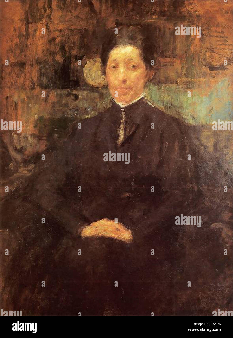 'Portret kobiety' (Portrait of a Woman) is a 1897 painting by Olga ...