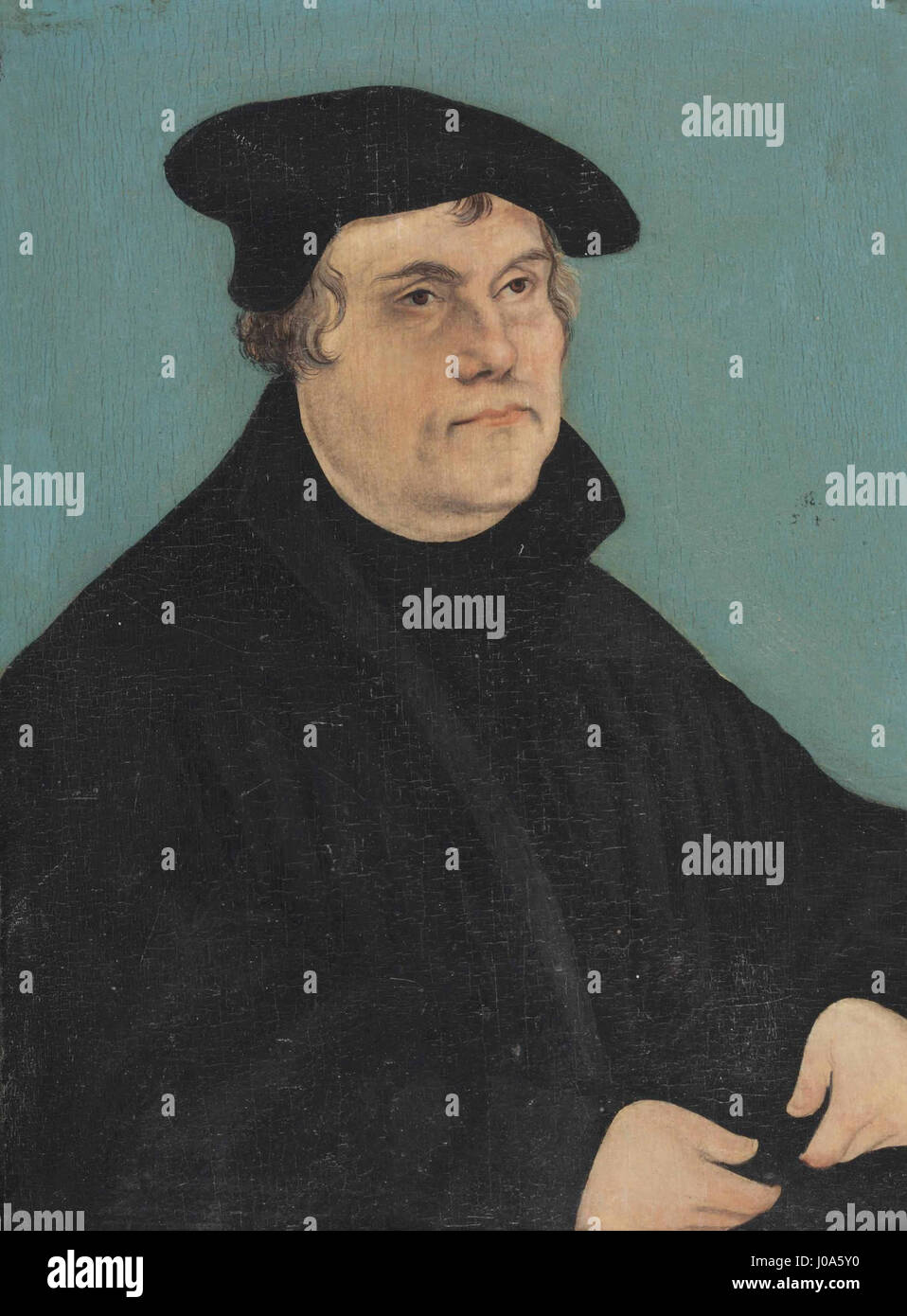 This portrait by an imitator of Lucas Cranach the Elder depicts Martin ...